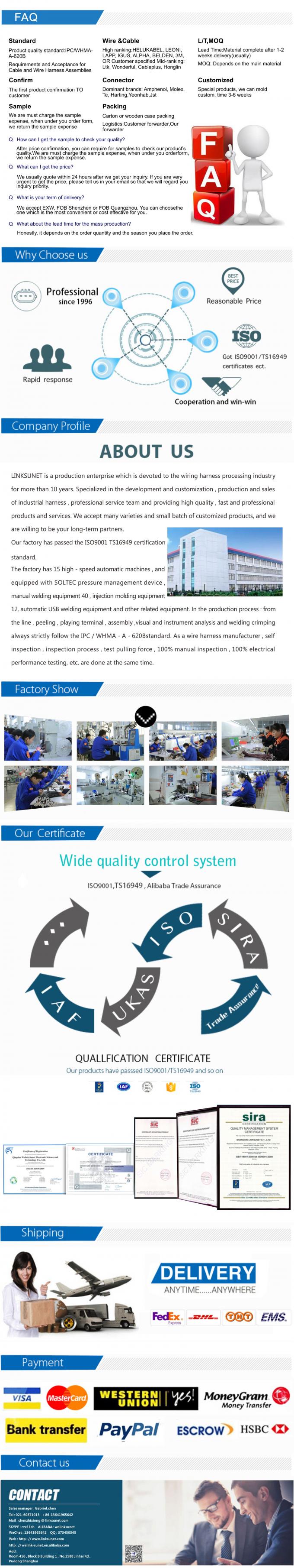 Molex 52266-0311 2.50mm black conectors add UL1007-24AWG Waterproof ...