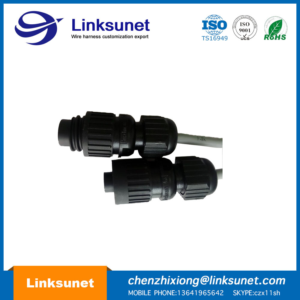 Hirschmann CA3LS 4 PIN Circular Connector Wire Assembly PVC LIYCY 4C 0.25