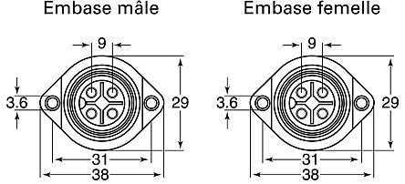 Hirschmann CA3LS 4 PIN Circular Connector Wire Assembly PVC LIYCY 4C 0.25