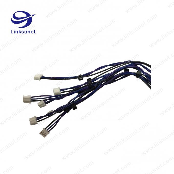 jst phr - 8 2.0mm Natural connectors and 24AWG black PVC cable wire harness
